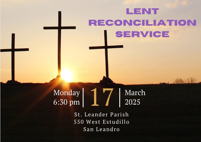 Lent Reconciliation Service - St. Leander Catholic Church